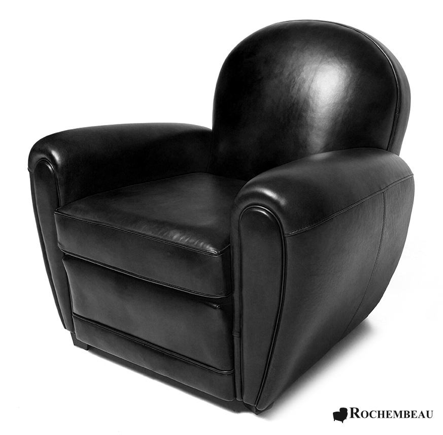 Fauteuil Club Noir