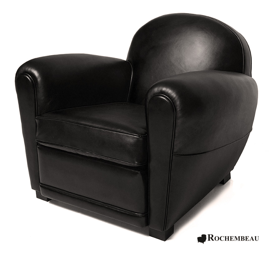 Fauteuil Club Noir
