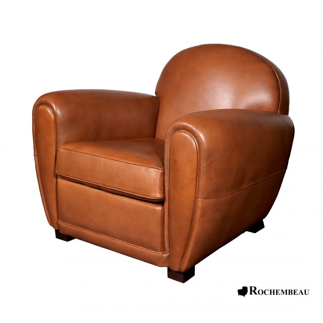 Le fauteuil Club cuir haut de gamme Rochembeau