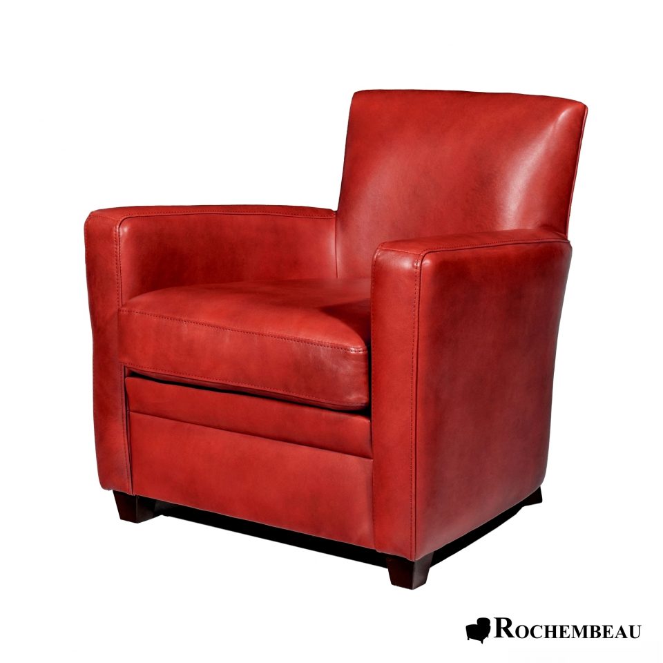 Le fauteuil Club cuir haut de gamme Rochembeau