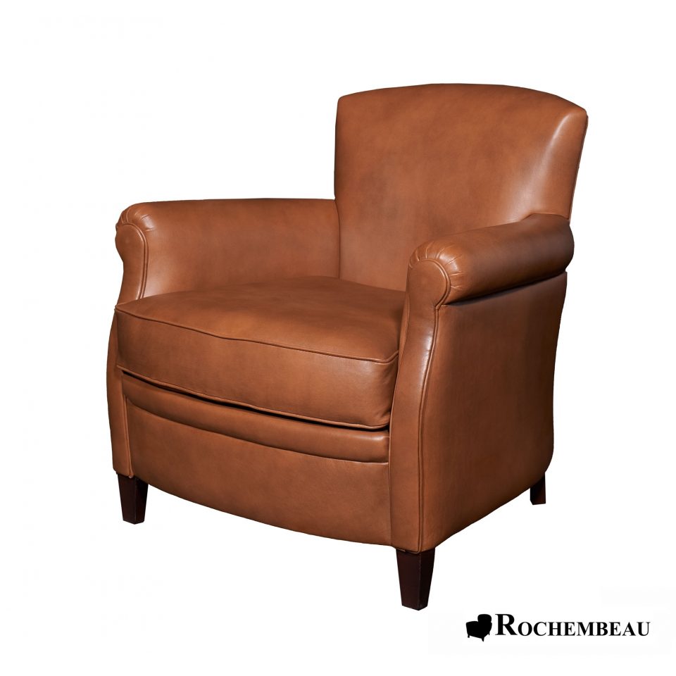 Le fauteuil Club cuir haut de gamme Rochembeau