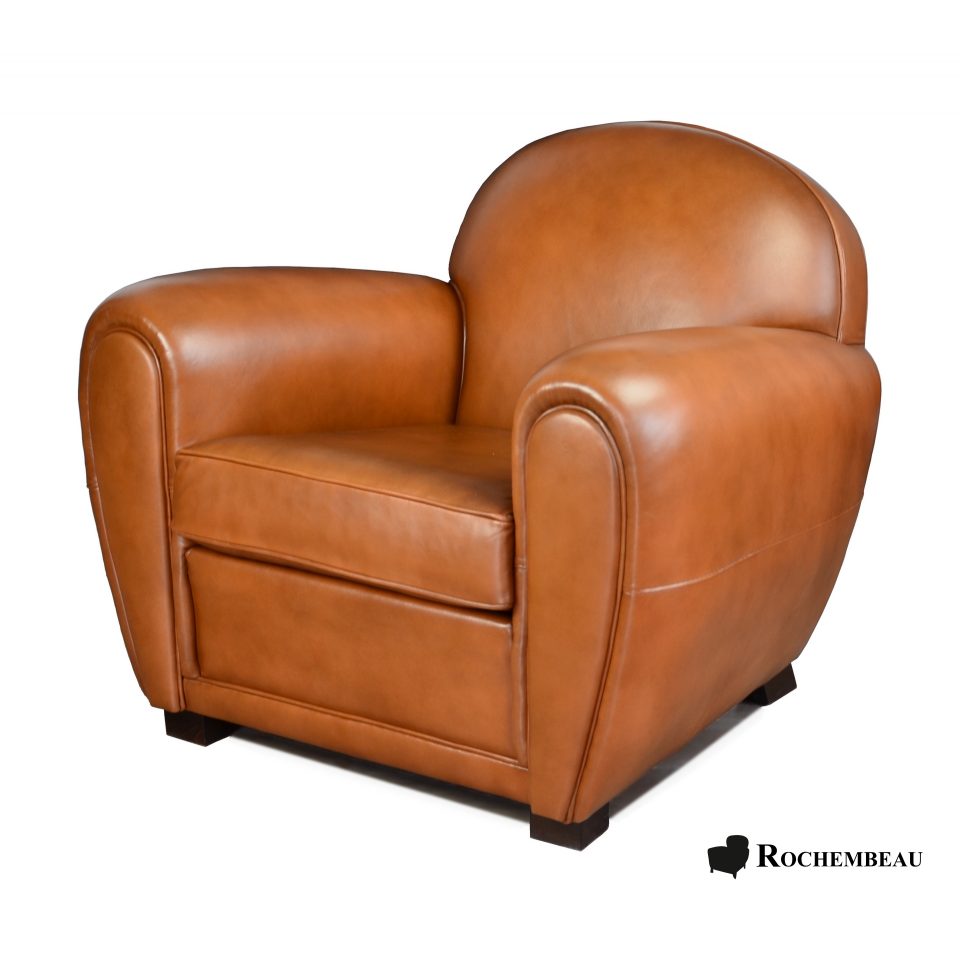 Fauteuils Club cuir haut de gamme de marque Rochembeau